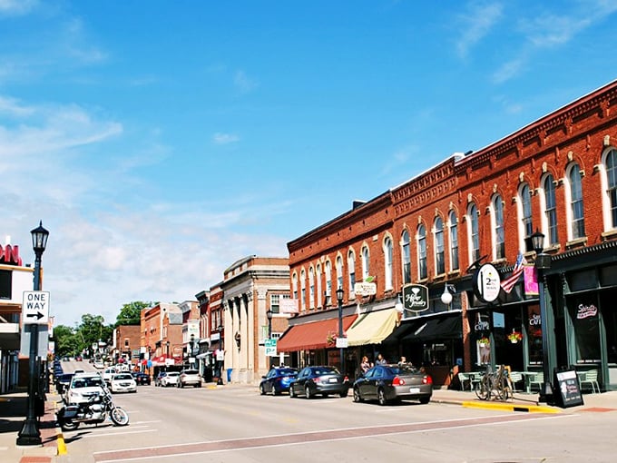 Historic buildings house modern dreams, where students and longtime residents share the same sidewalks and stories.