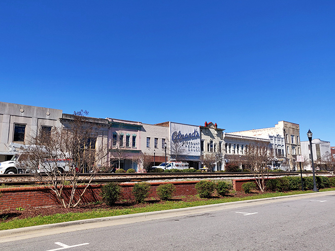 You&rsquo;ll love exploring the charming brick storefronts and historic architecture while walking along the sunny streets of downtown Rocky Mount.