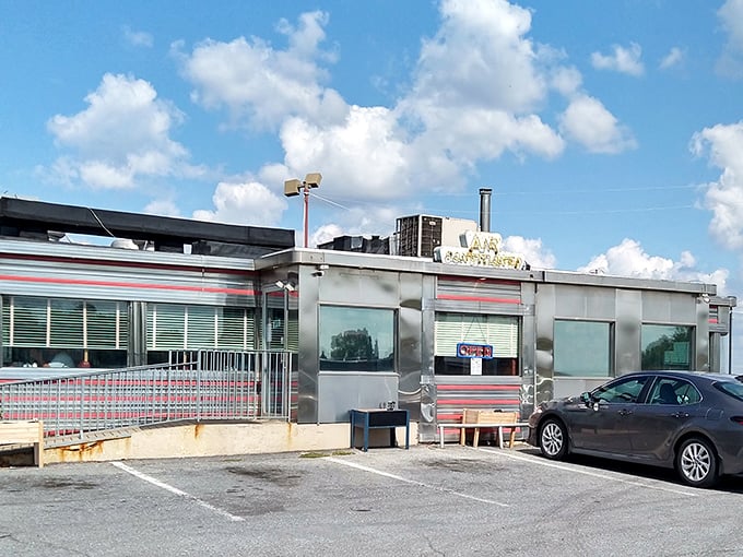 When sunlight hits the chrome exterior of this roadside classic, it's not just a diner&mdash;it's a silver monument to America's love affair with honest food and endless coffee.