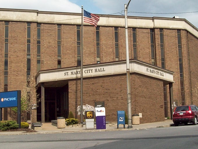 This modest shopping center in St. Marys won't win architectural awards, but the prices inside will make your wallet sing. 