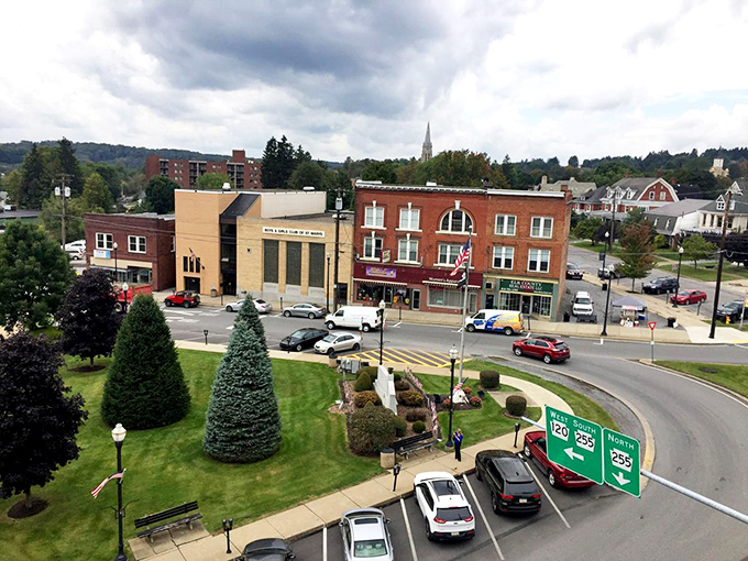The view from St. Marys captures small-town Pennsylvania in one frame &ndash; history, commerce, and natural beauty.