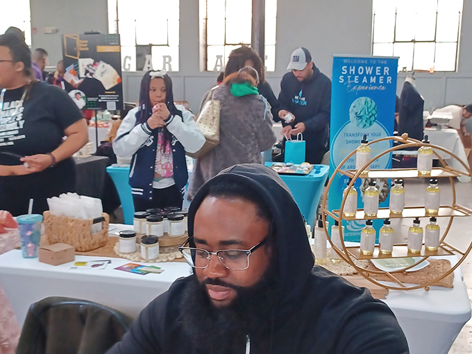 Vendors at The Black Mall display their unique creations with pride. Craftsmanship you won't find at the department store!