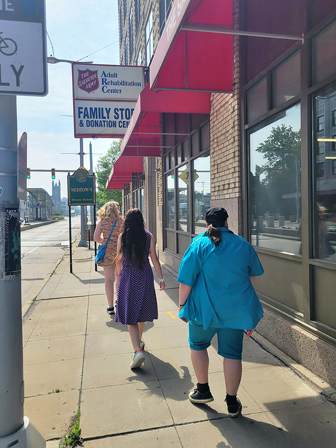 That traditional storefront design has been welcoming bargain hunters since your parents were young.