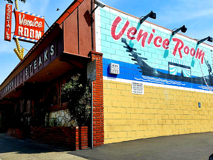 Sometimes the brightest exteriors hide the most tender, perfectly cooked steaks inside these walls.