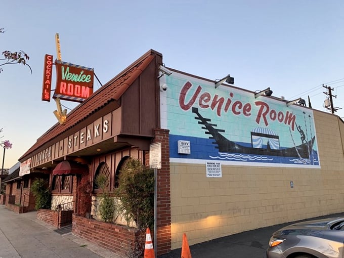 That vintage mural and classic signage promise old-school dining &ndash; where nostalgia tastes absolutely delicious.