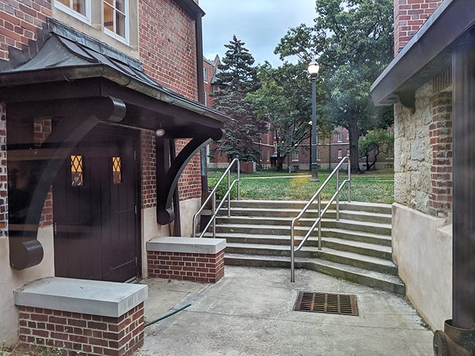 Where collegiate meets culinary! Traditions' historic entrance leads to a dining experience that's anything but freshman-level.