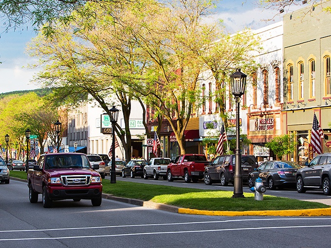 The tree-lined avenues of Wellsboro burst with autumn colors, nature's own art show in small-town America.