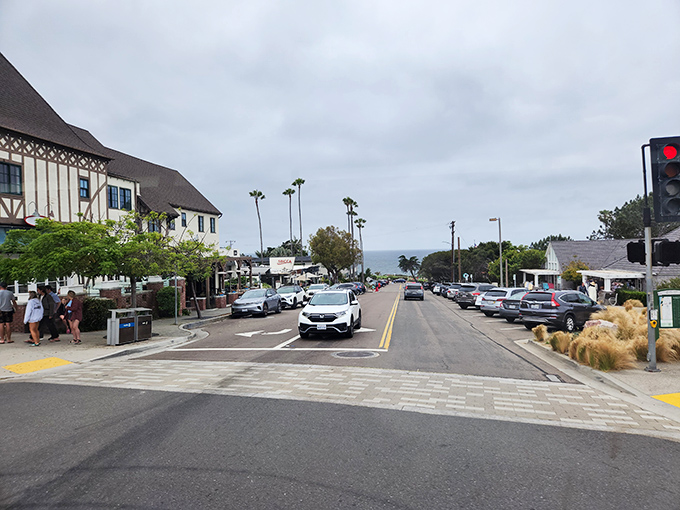 Downtown Del Mar's main drag invites you to park the car and wander, where every storefront seems to whisper, "Come in, the ocean can wait."