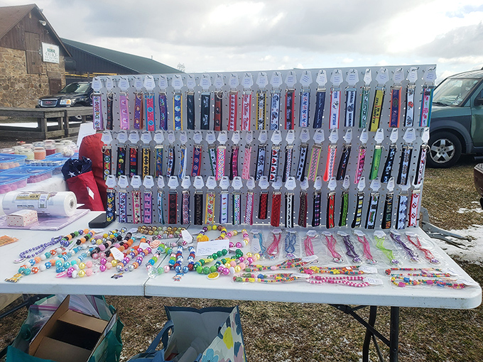 Rainbow rows of pet accessories prove that in Pennsylvania, even four-legged family members deserve fashion choices that reflect their unique personalities.