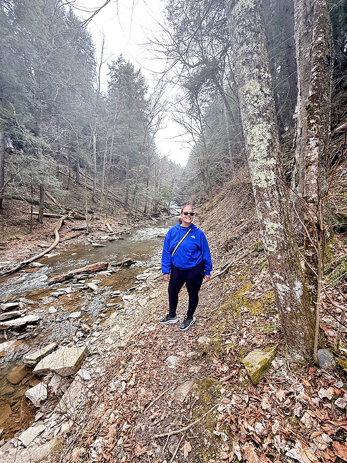 Even in early spring's bare-bones beauty, hikers find their happy place among fallen leaves and timeless streams&mdash;nature's version of comfort food.