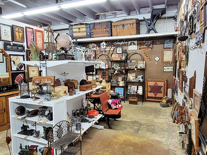 This vendor booth is organized chaos at its finest&mdash;the kind of place where you might find a treasure while looking for something else entirely.