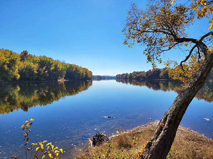 When autumn arrives, Milton State Park becomes nature's masterpiece without the leaf-peeper traffic jams.
