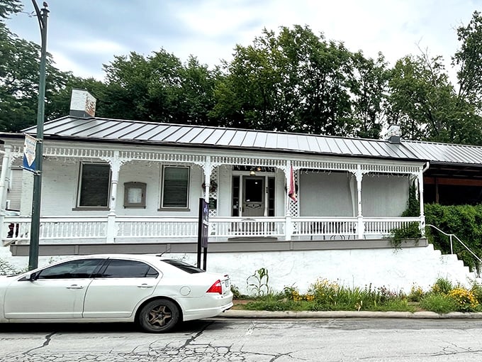 This charming white clapboard building represents Weston's architectural heritage perfectly. Wrap-around porches like this one practically beg you to sit a spell with sweet tea.