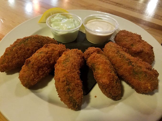 Crispy on the outside, creamy green goodness within. These avocado fries are California's answer to the eternal question: "Can perfection be improved upon?"