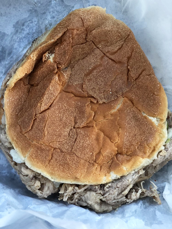 This sandwich isn't trying to impress Instagram&mdash;it's too busy preparing to impress your taste buds with generations of barbecue wisdom.