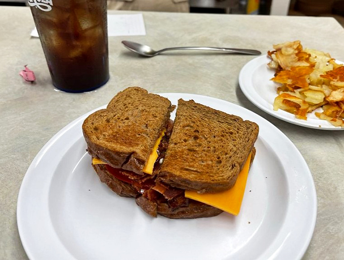 A BLT that respects the sacred trinity of bacon, lettuce, and tomato without unnecessary complications.