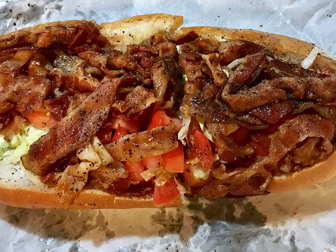 This isn't just a BLT &ndash; it's a celebration of bacon, crisp vegetables, and perfect proportions. Simple ingredients elevated to sandwich stardom.