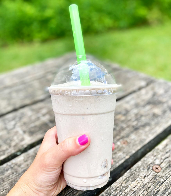 This milkshake doesn't just bring all the folks to the yard&mdash;it's thick enough to require serious straw strength and patience.