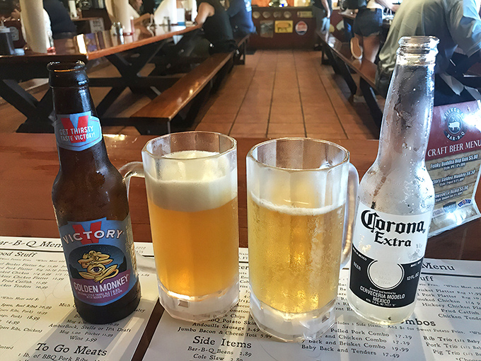 Cold beer meeting hot barbecue – a romance story better than anything Nicholas Sparks ever wrote.