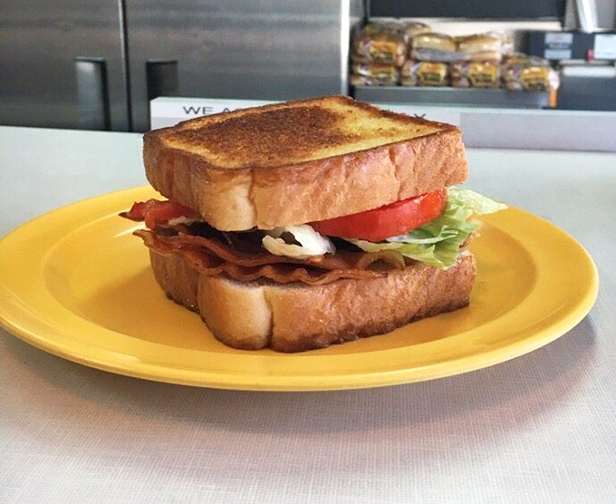 The BLT that means business. Crispy bacon, garden-fresh veggies, and Texas toast create the sandwich equivalent of a warm hug.