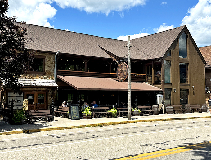 Big Woods Pizza serves up slices of heaven with a side of rustic ambiance that makes calories completely irrelevant.