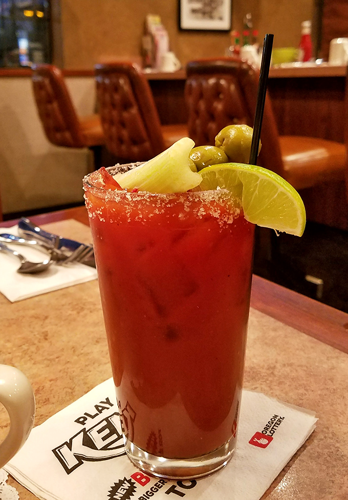 This Bloody Mary isn't just a drink, it's a meal with a kick. The perfect hair-of-the-dog solution after a night in the lounge.