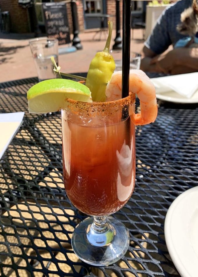 That's not just a Bloody Mary; it's a meal with a drinking problem, in the best way.