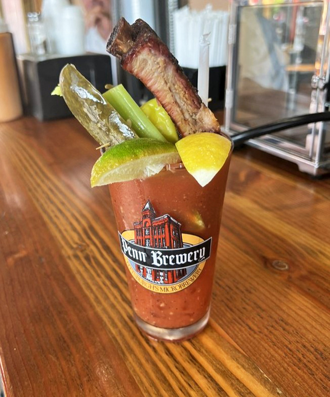 That's not just a Bloody Mary &ndash; it's a meal with a drinking problem, complete with its own bacon garnish.