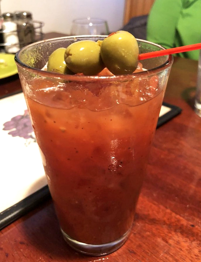 Sunday brunch gets a spicy upgrade with this perfectly garnished bloody mary that means serious business.