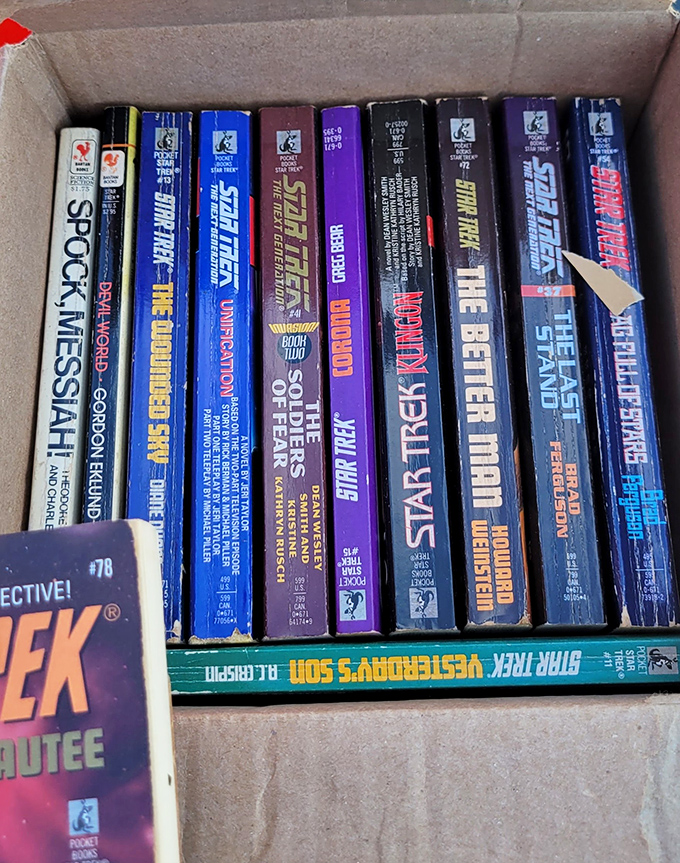 Star Trek paperbacks that boldly go where no collector has gone before &ndash; literary treasures waiting to beam into someone's personal library.
