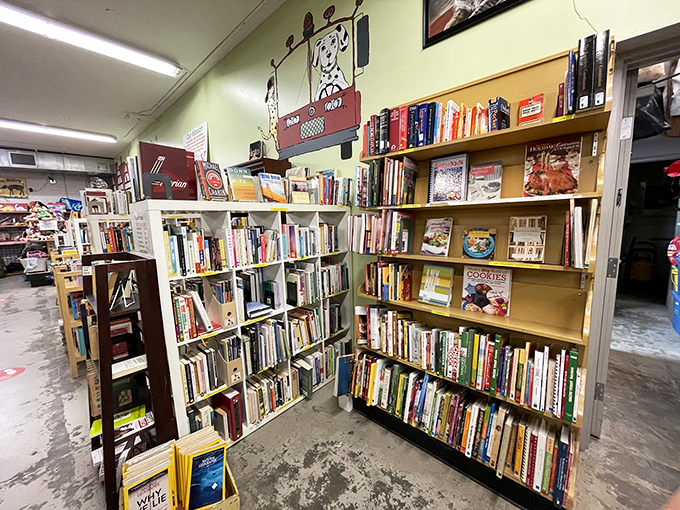 Bibliophiles beware: you'll need to set a time limit in this literary corner where forgotten bestsellers and hidden gems await new bookshelves.