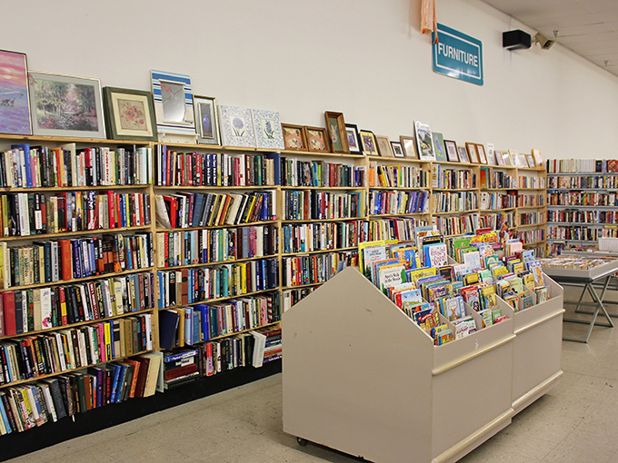 Literary heaven stretches wall to wall, proving that good stories, like good people, deserve second chances.