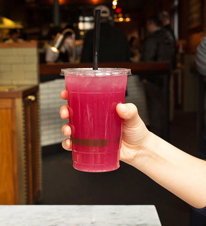The minty pink lemonade&mdash;refreshing enough to make you forget you're in Ohio and not lounging on a Mediterranean coastline. Summer in a cup.