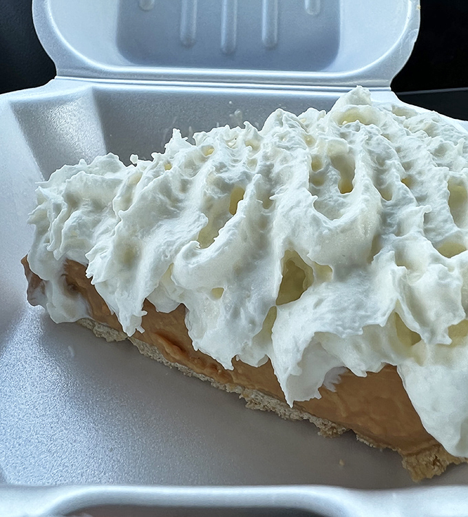 That butterscotch pie slice whispering sweet nothings to your dessert-loving soul.