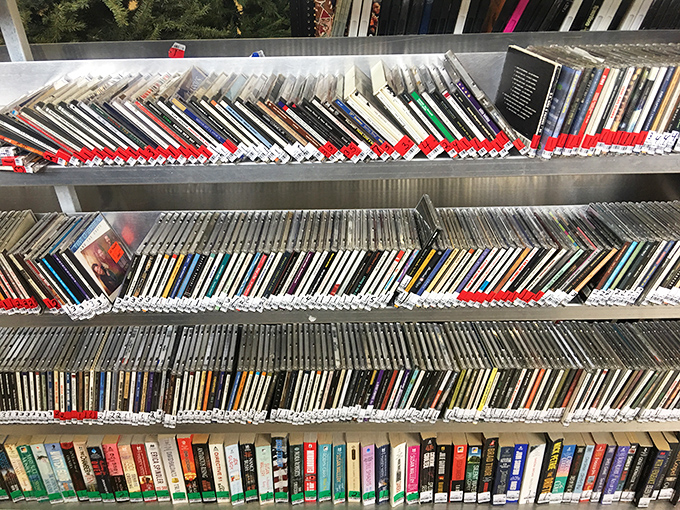 The media section – where forgotten albums and soundtracks stand like soldiers, waiting to transport you back to that summer road trip of '98.