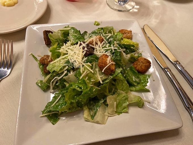 Caesar salad elevated to an art form &ndash; crisp, fresh, and worthy of its imperial namesake's approval.