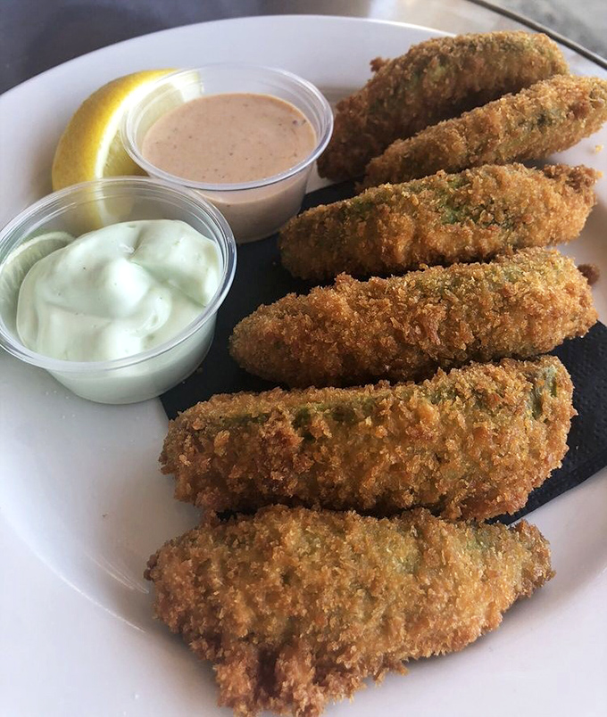 California Avocado Fries&mdash;where healthy fat meets unhealthy cooking method in a marriage so perfect it should have its own reality show.