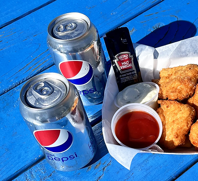 Even the drinks keep it simple &ndash; because when the fish is this good, who needs fancy beverages?