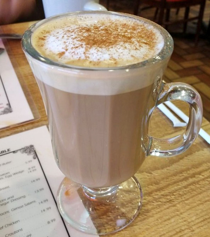 This isn't just coffee&mdash;it's a warm hug in a glass mug. The kind of cappuccino that makes you forgive Florida's lack of actual seasons. 
