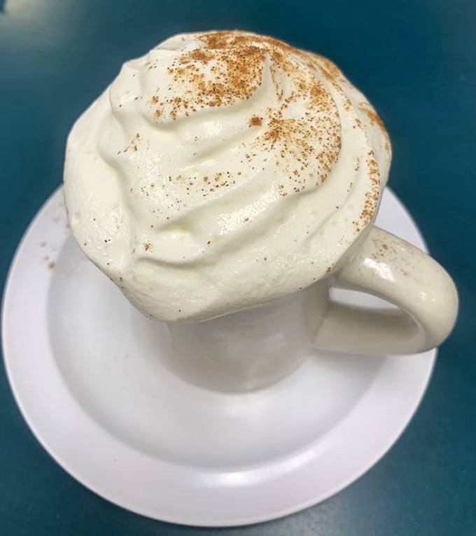 This isn't just coffee&mdash;it's a cappuccino masterpiece topped with a cloud of foam so perfect it deserves its own Instagram account.