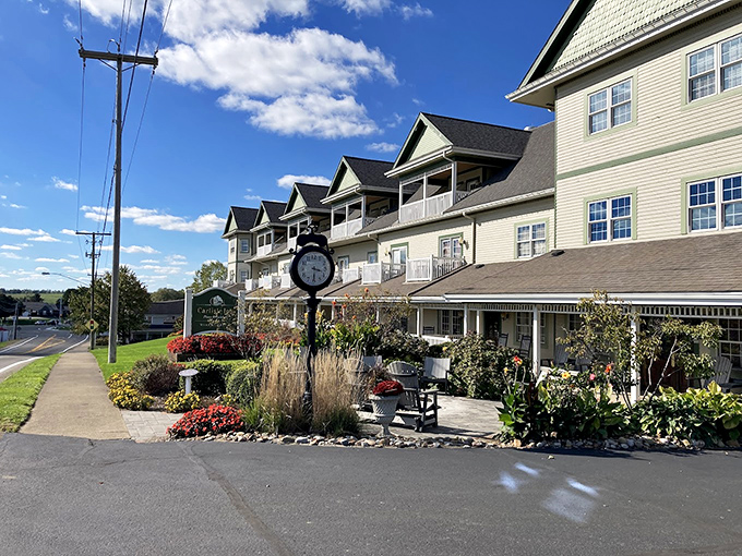 The Carlisle Inn: where after overeating all day, you can retreat to accommodations that understand your need for comfort.