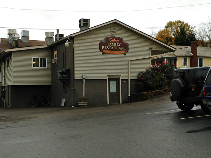 The Charm Family Restaurant sign says everything you need to know &ndash; unpretentious surroundings housing culinary traditions that have stood the test of time.