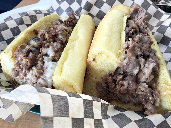 Cheesesteak simplicity that speaks volumes. No unnecessary frills, just meat and cheese in perfect harmony&mdash;the way nature and Philadelphia intended. 