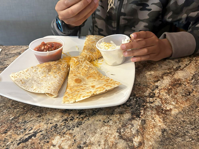 Quesadillas that make you question why you'd ever settle for a boring sandwich again&mdash;cheese pulling off that perfect stretch with each bite.