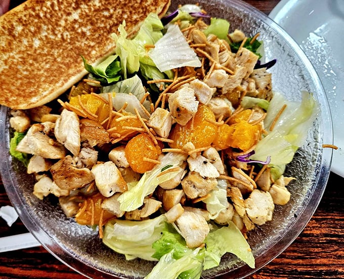 A chicken salad that proves Nat's lunch game is just as strong as its breakfast reputation &ndash; fresh, colorful, and satisfyingly substantial.