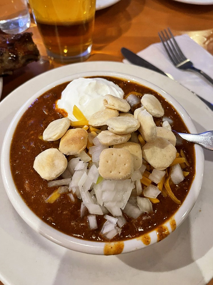 This isn't just chili &ndash; it's a warm Chicago hug in a bowl, topped with all the fixings and ready to fortify you against winter's worst.