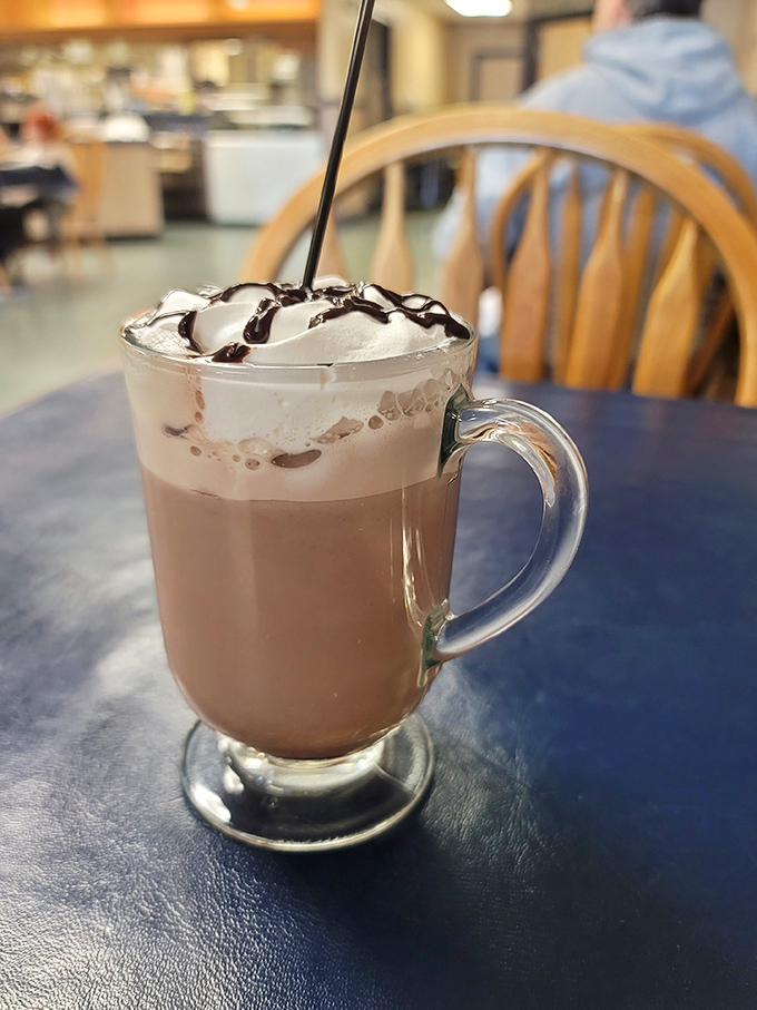 This isn't just hot chocolate with whipped cream&mdash;it's what clouds must taste like if they were made of chocolate and childhood memories.
