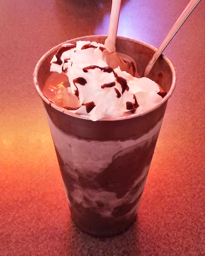 A chocolate milkshake so thick it laughs at your straw&mdash;part dessert, part beverage, all indulgence.