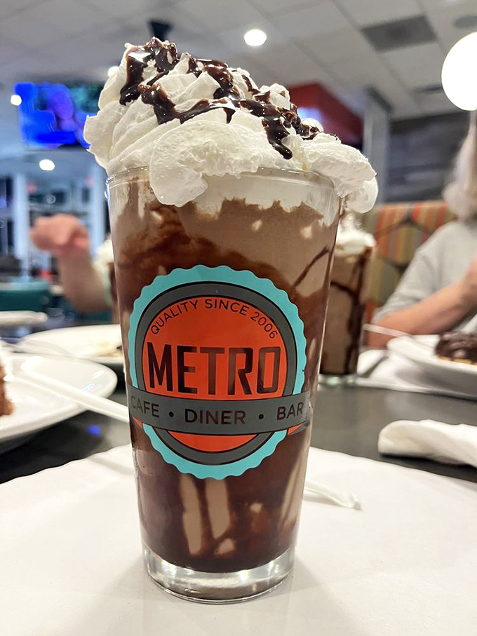 This isn't just a chocolate shake&mdash;it's a tower of indulgence that makes you question why you ever wasted time on lesser beverages.
