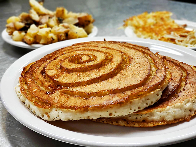 Cinnamon swirl pancakes that spiral into your heart faster than a morning coffee buzz.